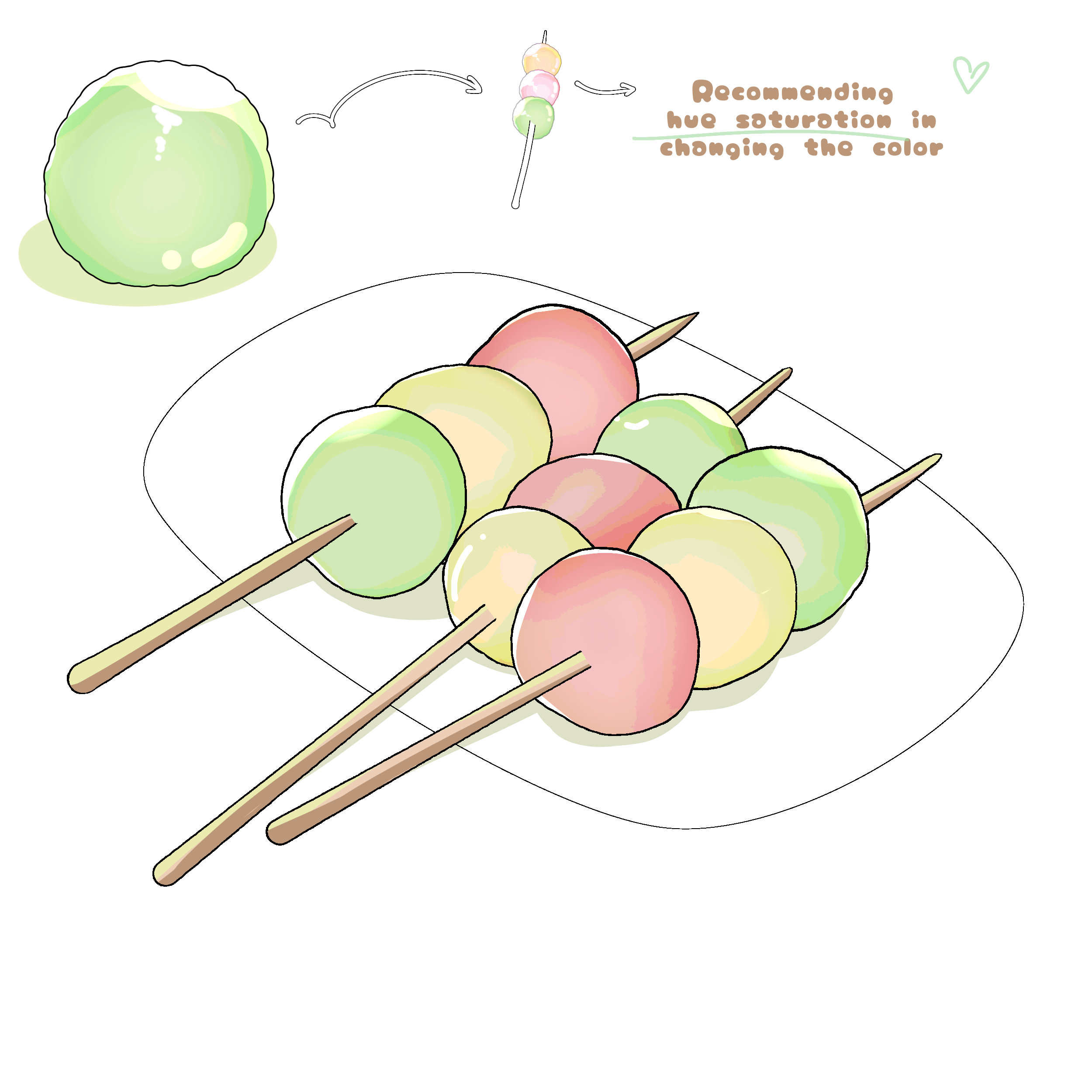 dango 🍡 - ibisPaint