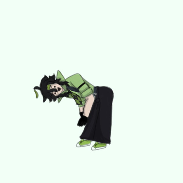 Mujin fails to do a backflip - ibisPaint