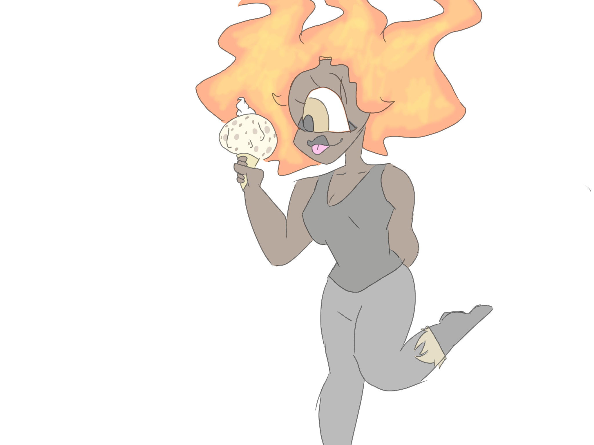 trans ice cream leggy mama - ibisPaint