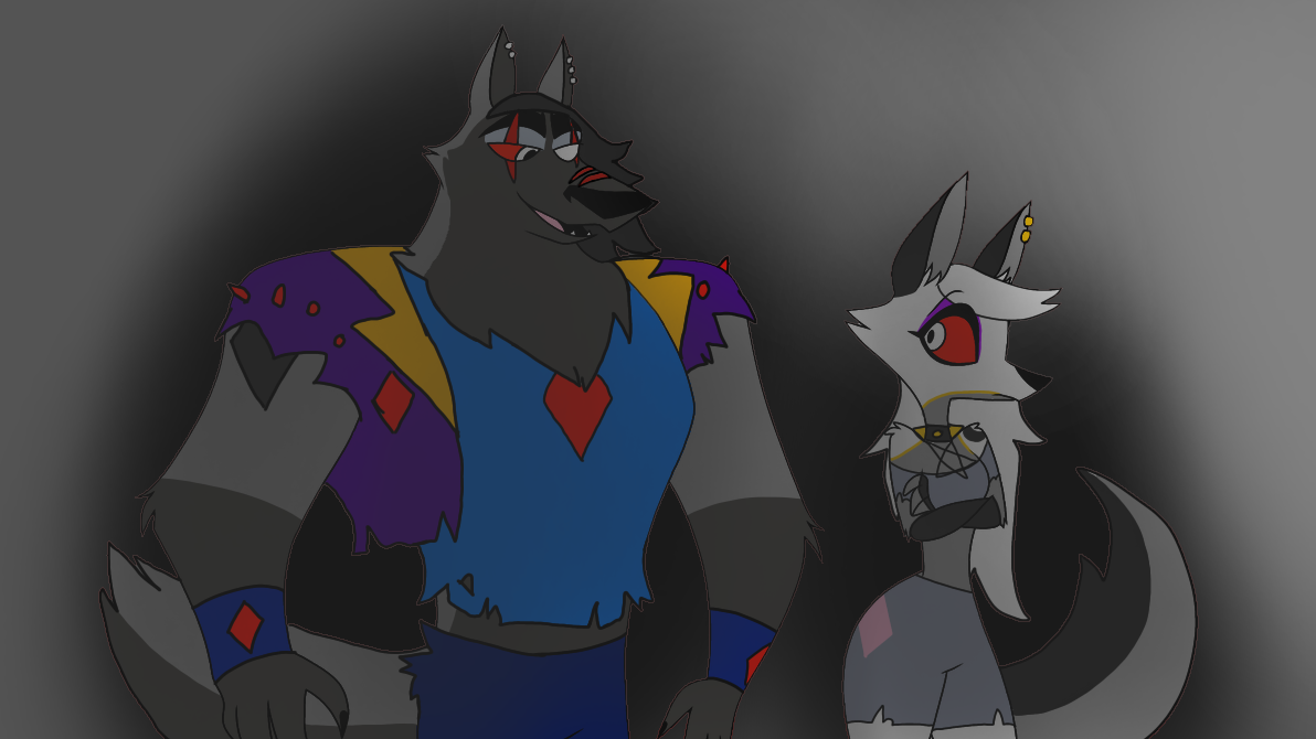 Hounds in the shadows - ibisPaint