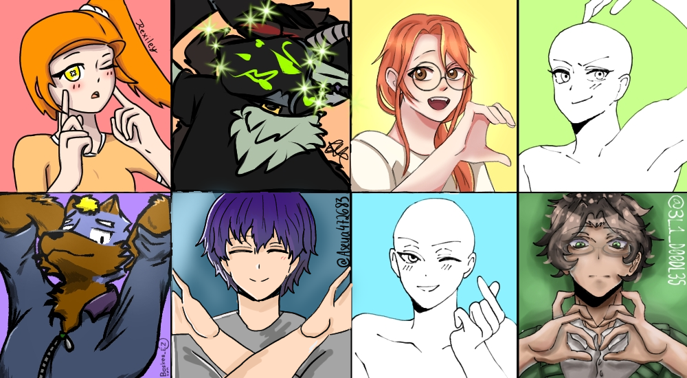 Poses collab - ibisPaint