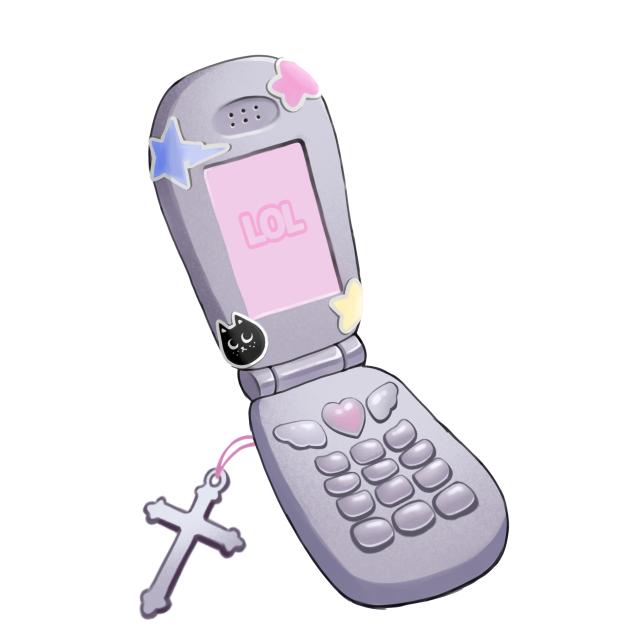 y2k flip phone - ibisPaint
