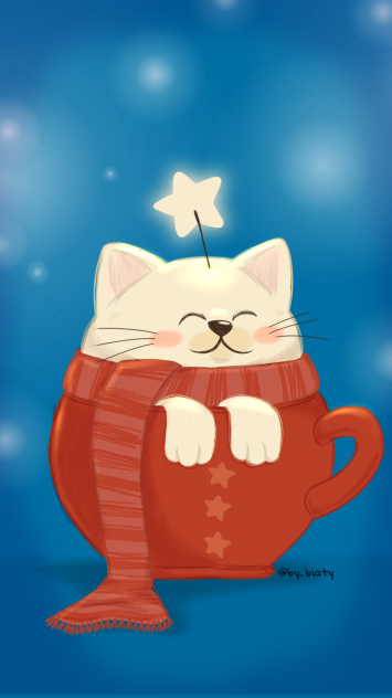 Cup cat - ibisPaint