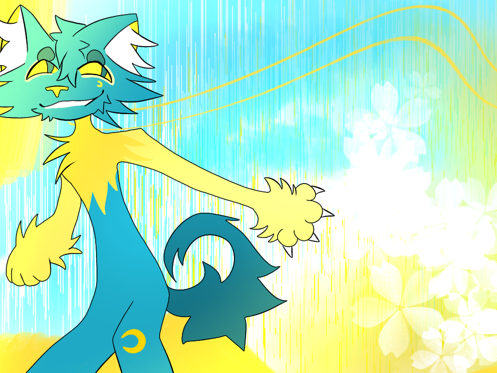 silly blue fella - ibisPaint