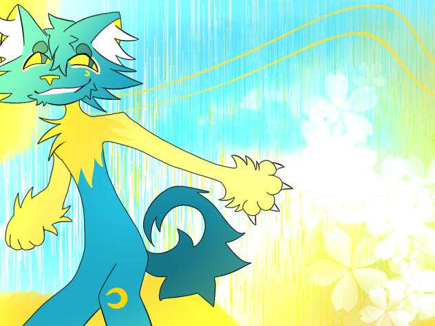 silly blue fella - ibisPaint