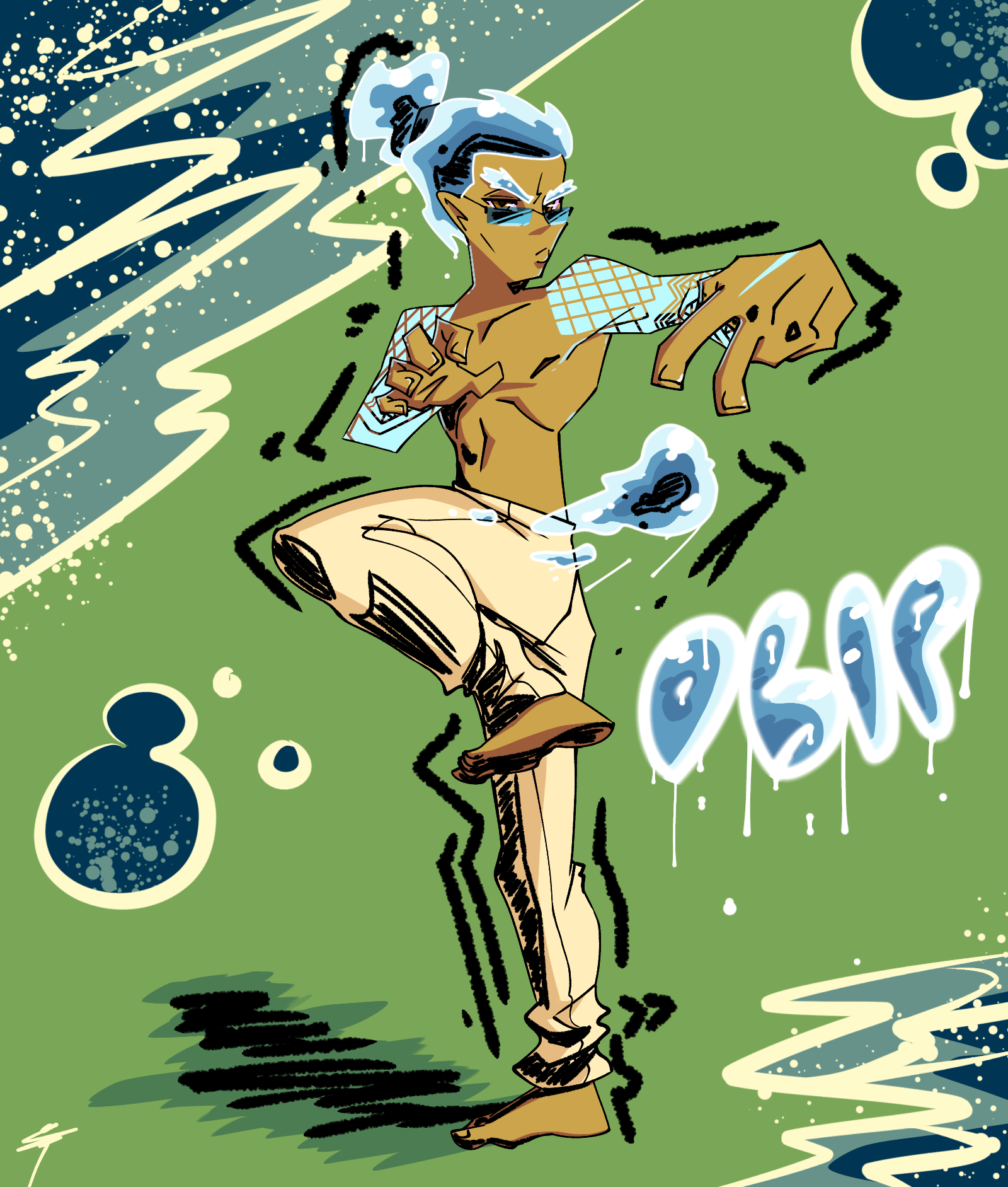 The Water Hero, Drip - ibisPaint