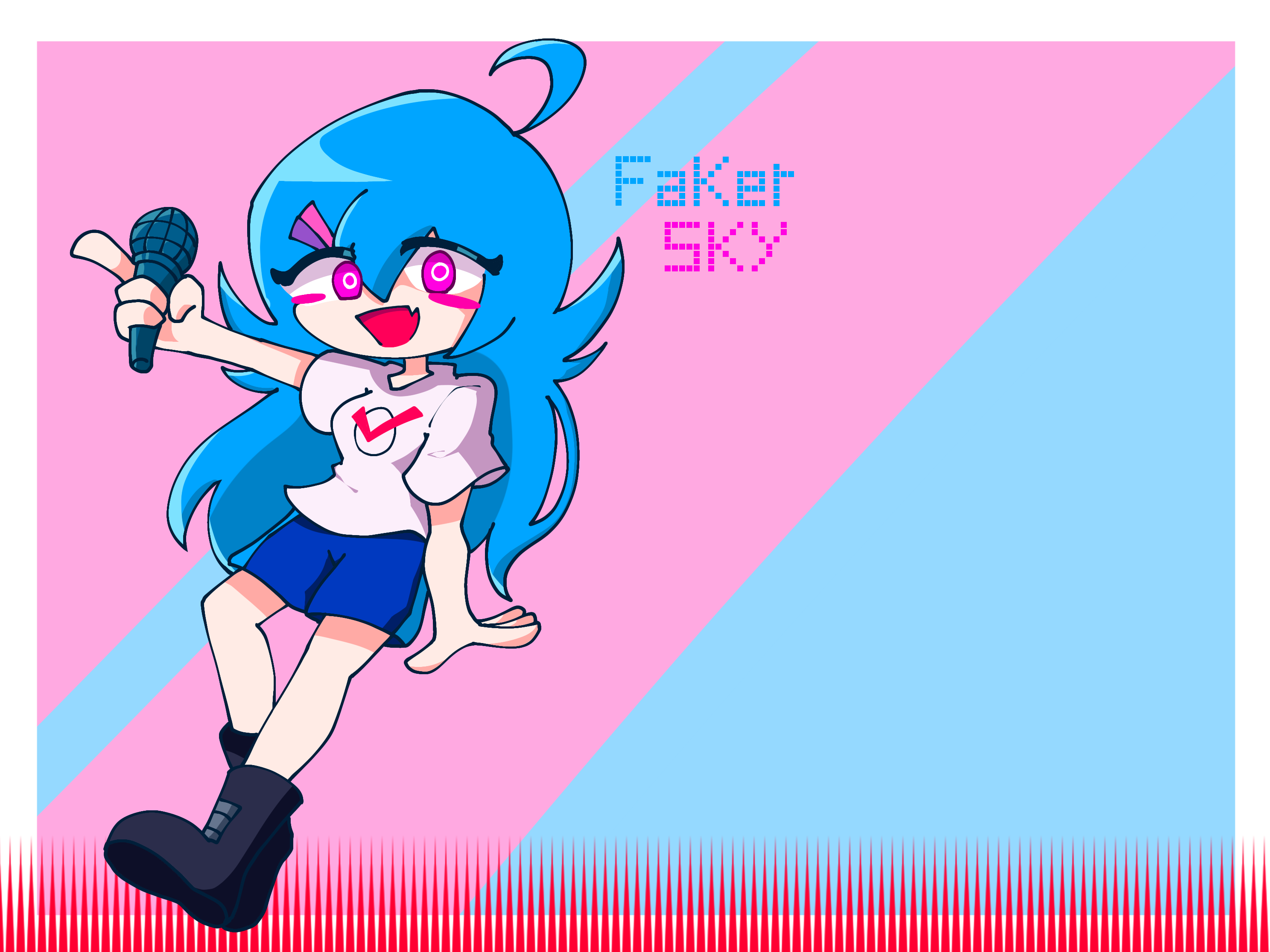 Faker Sky(FNF) - ibisPaint