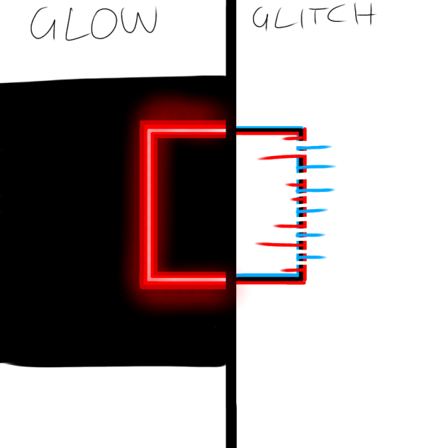 Glow-Glitch - ibisPaint