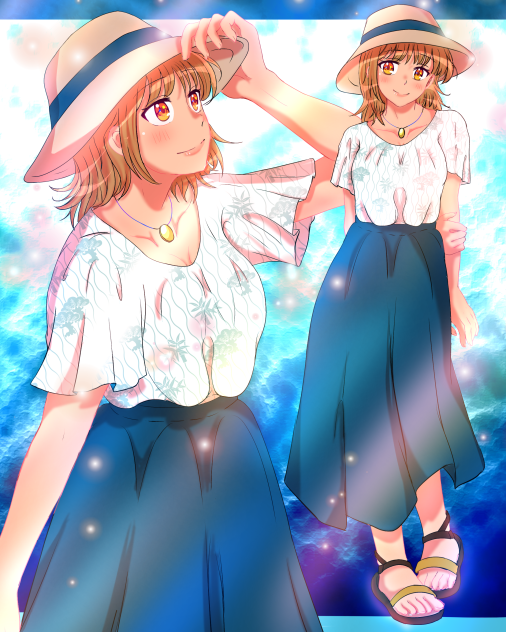 Blue girl - ibisPaint