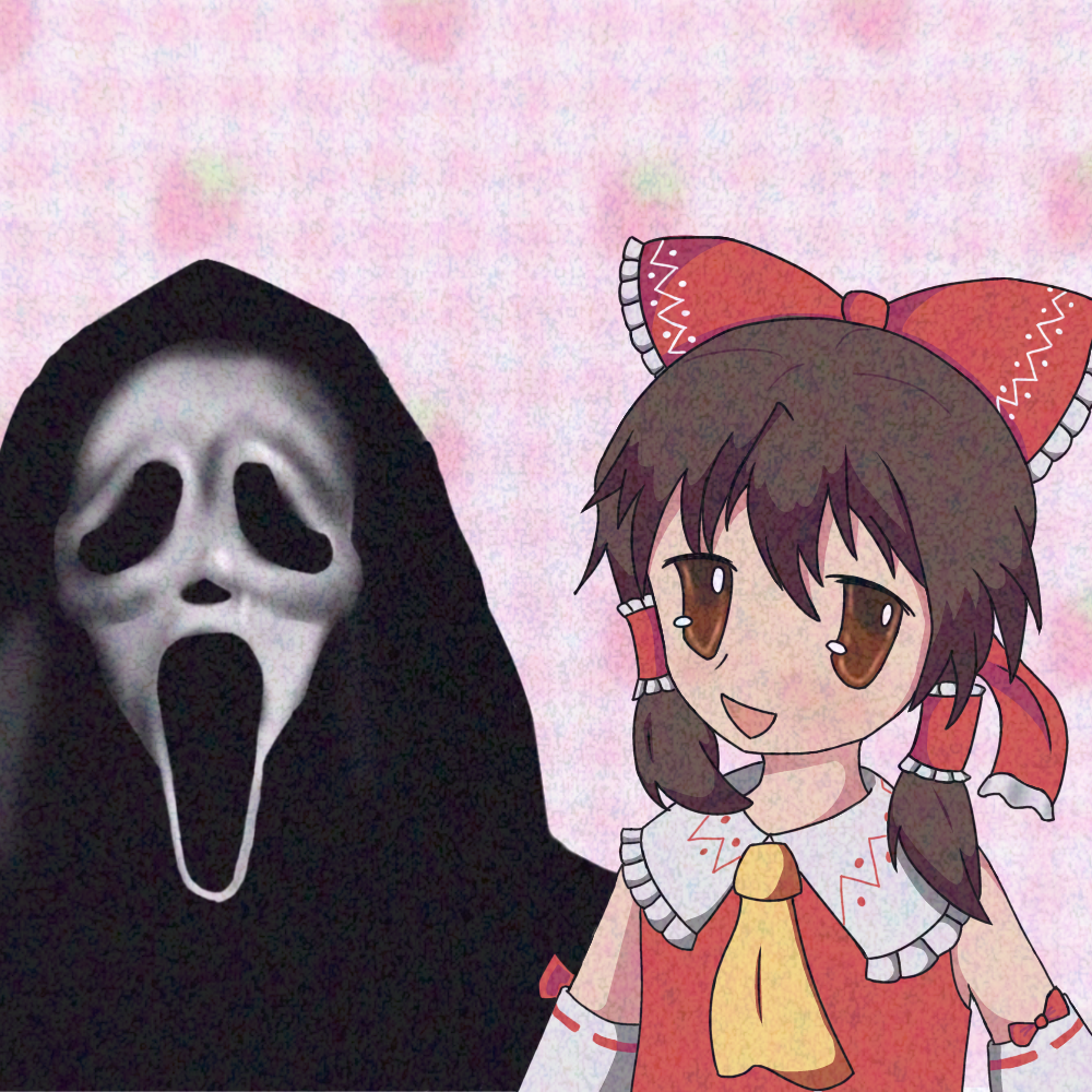 Ghost face with Reimu - ibisPaint