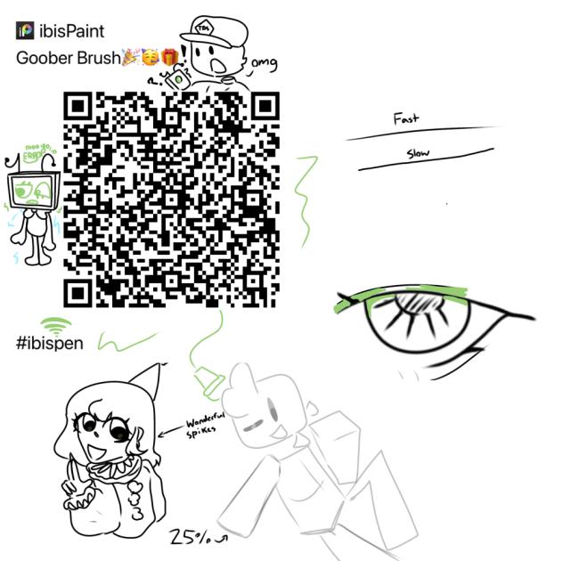 Goober brush for line art - ibisPaint