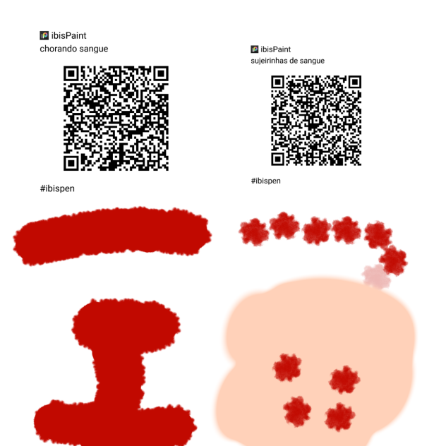 pincéis de sangue - ibisPaint