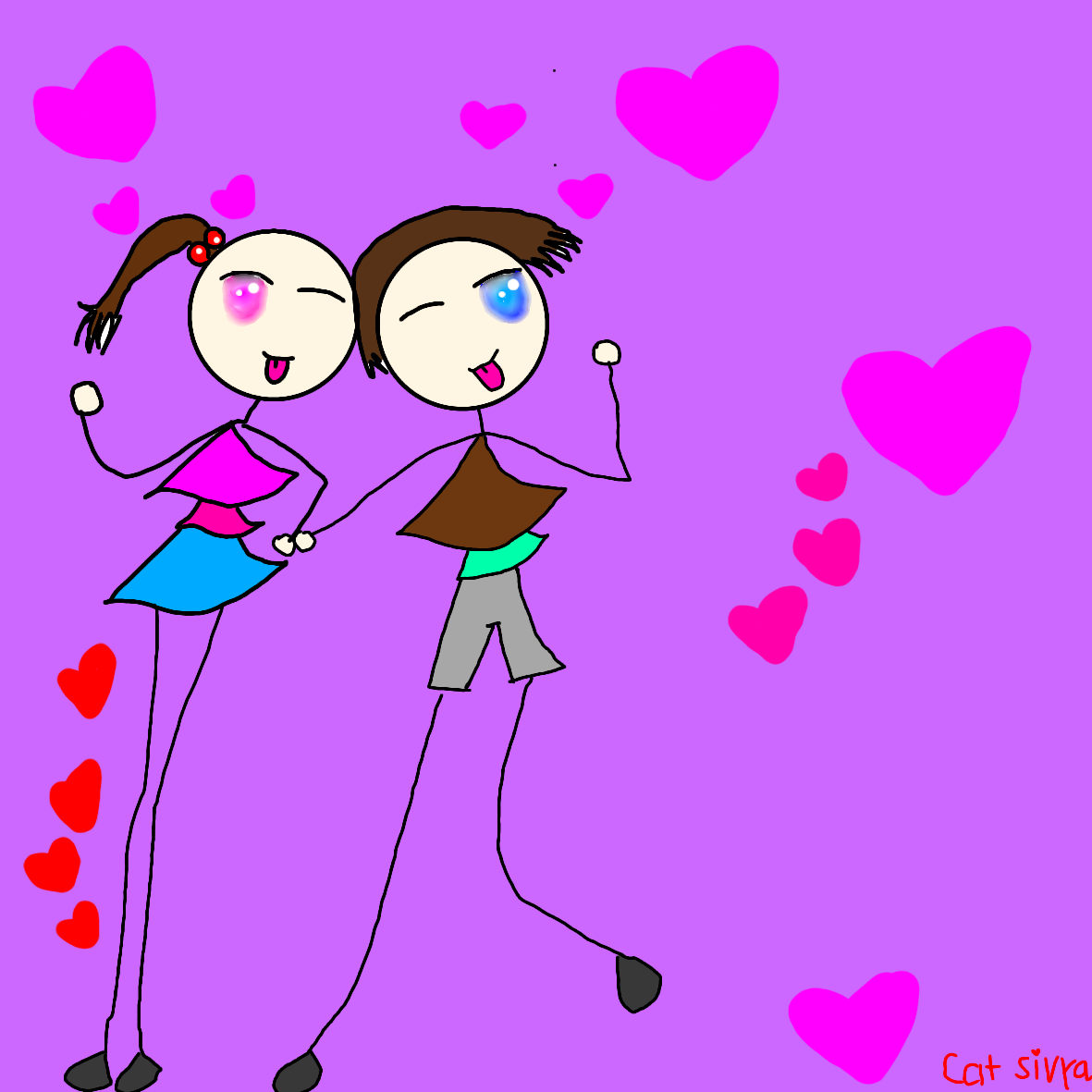 love 2 high school students - ibisPaint