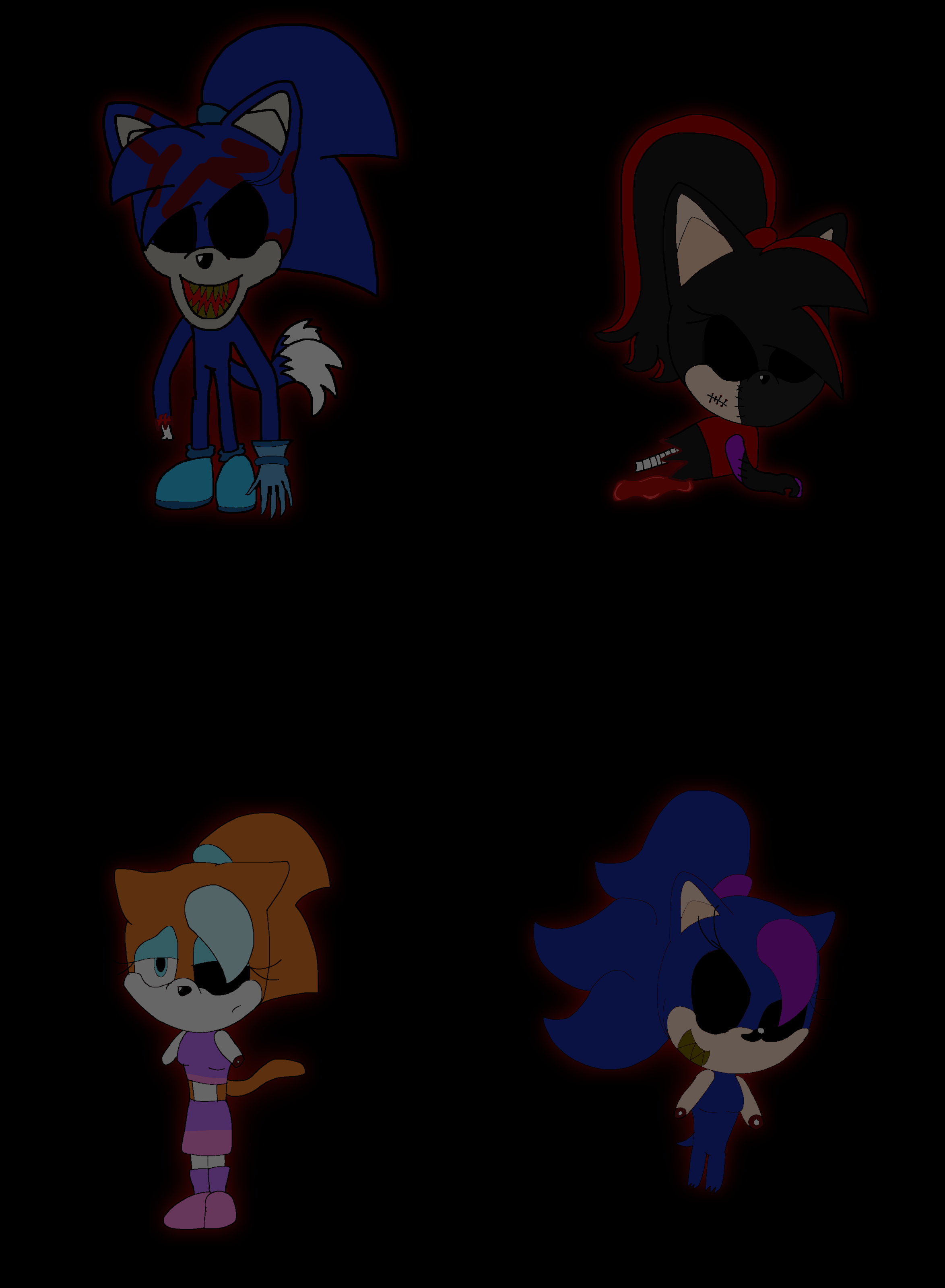 creepypasta sonic exe oc - ibisPaint