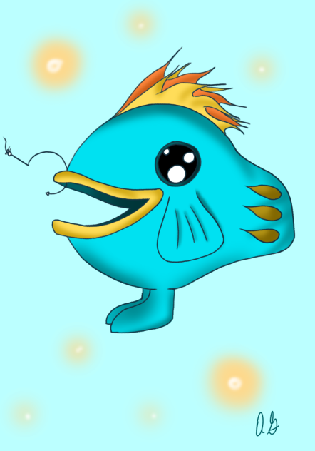 Kawaii fish dude - ibisPaint