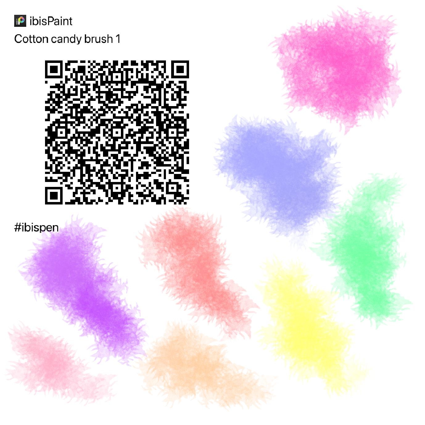 Cotton candy brush 1🍭🍬🍡 - ibisPaint