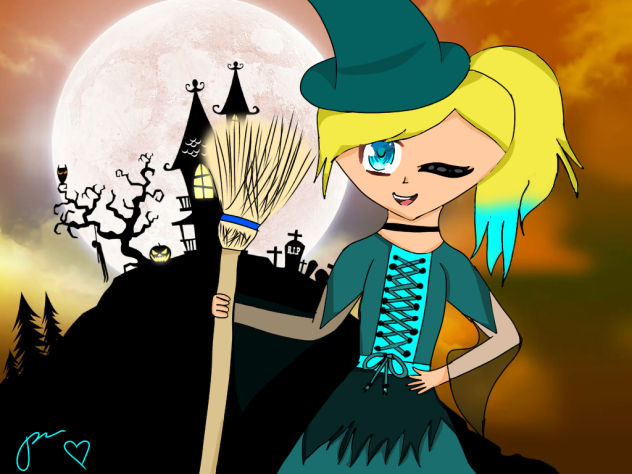 cute witch Halloween 2 - ibisPaint