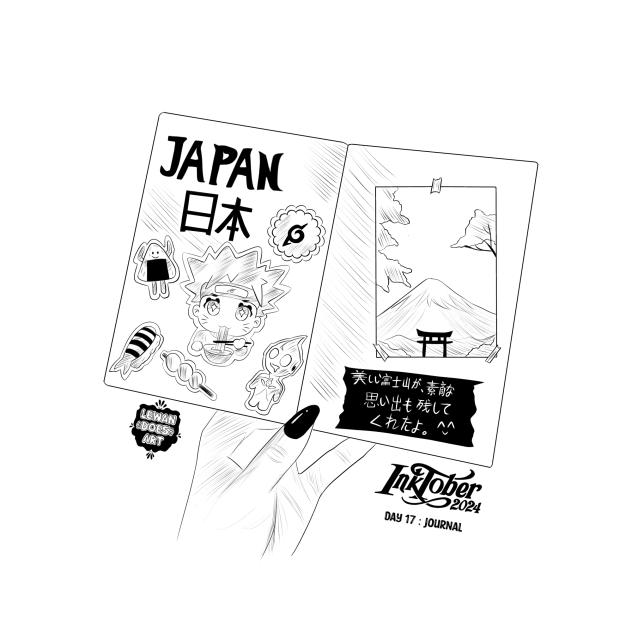 INKTOBER 2024 DAY 17 JOURNAL - ibisPaint