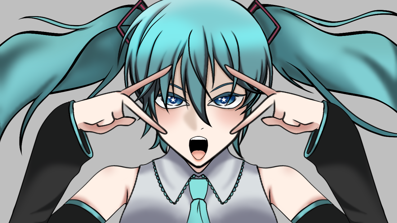 Miku miku beam - ibisPaint