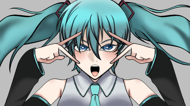 Miku miku beam - ibisPaint