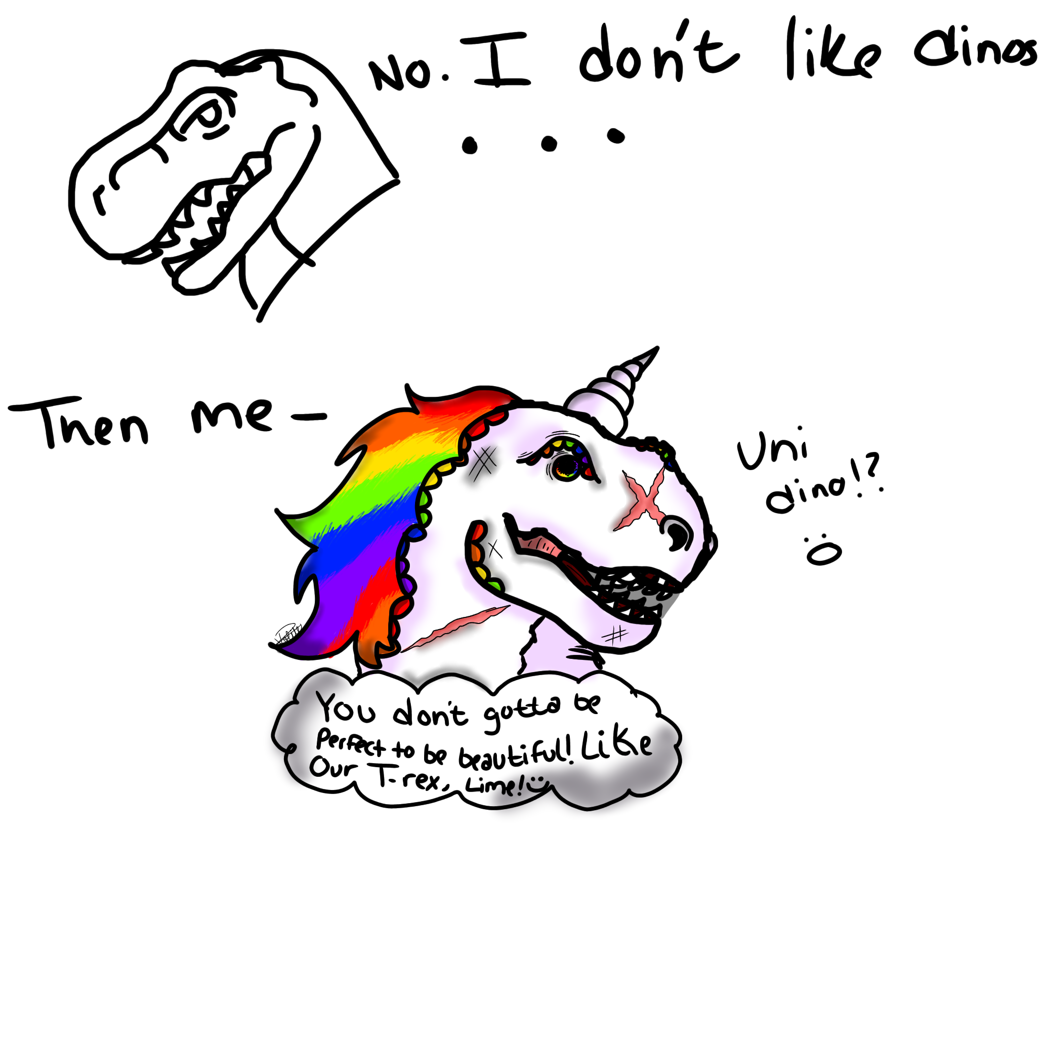 Uni Dino 🦄🦖 - ibisPaint