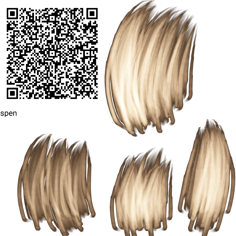 Hair qr codes brush - ibisPaint