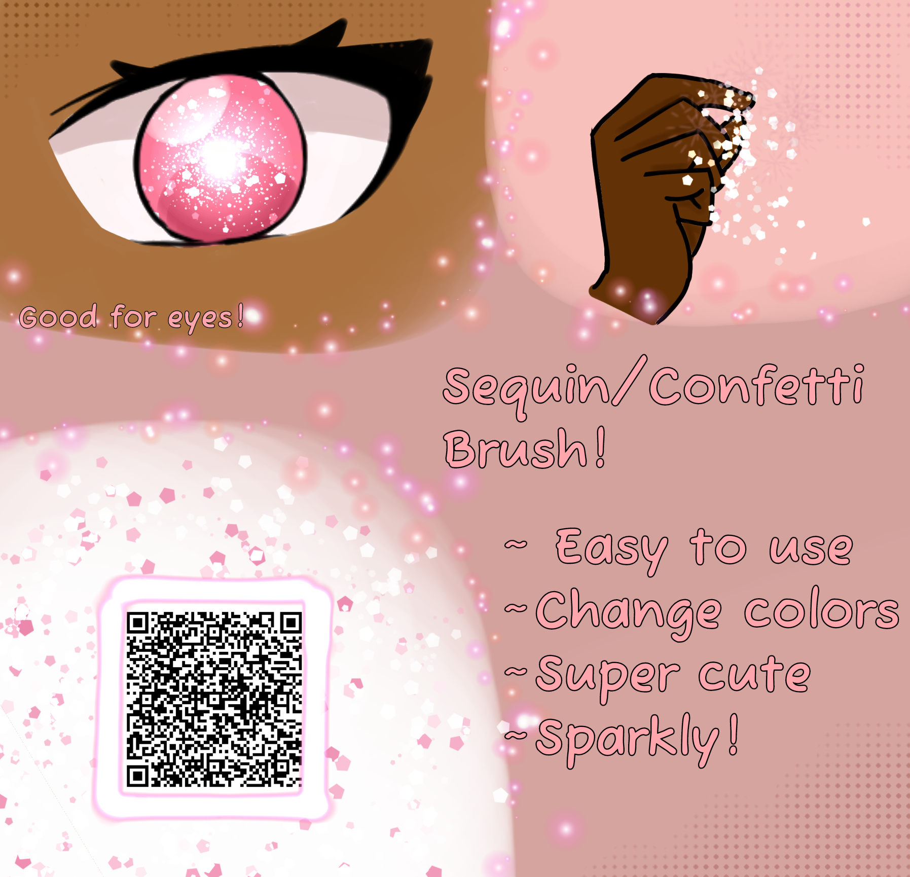 Sparkle sequin brush - ibisPaint