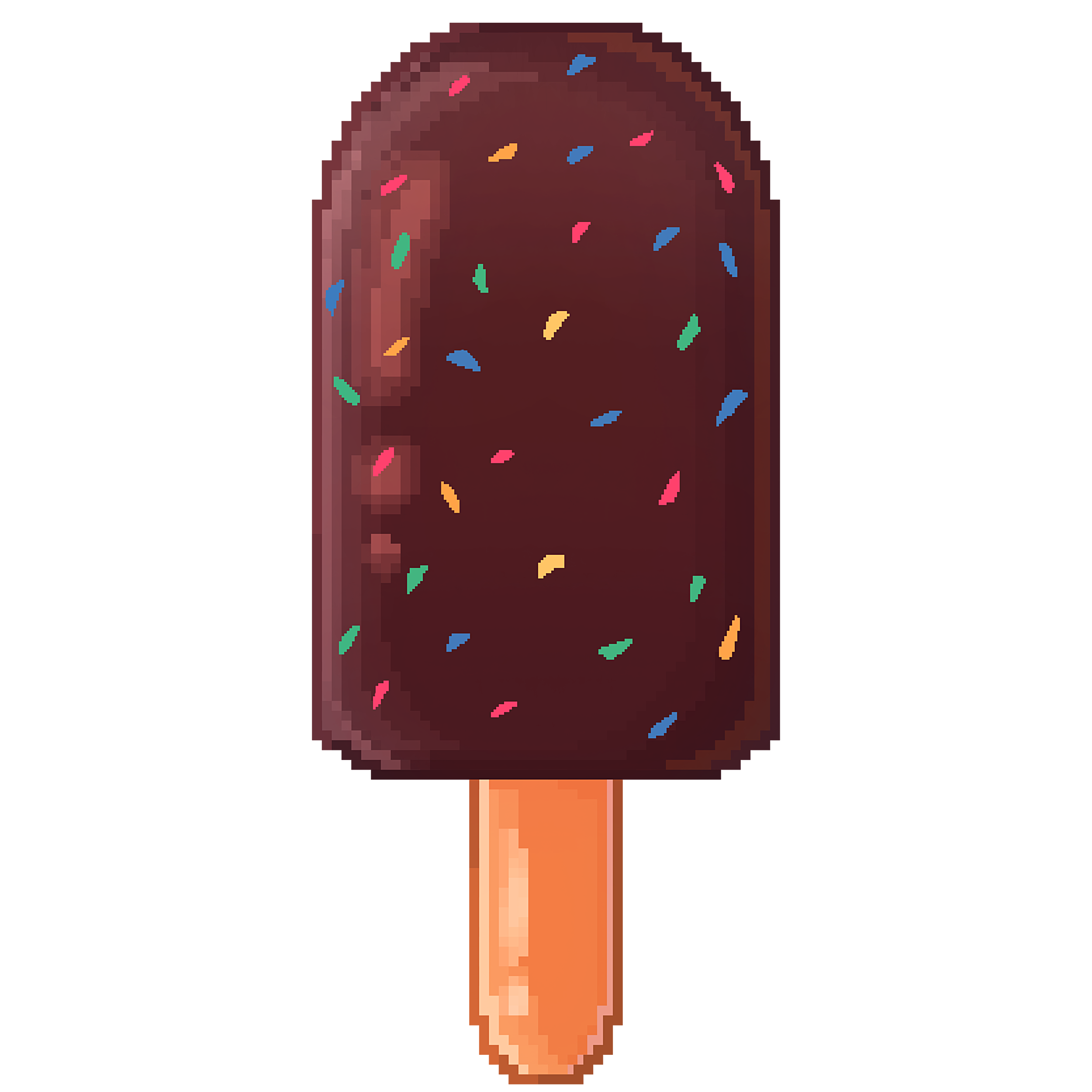 chocolate ice cream (pixel) - ibisPaint