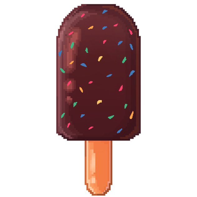 chocolate ice cream (pixel) - ibisPaint