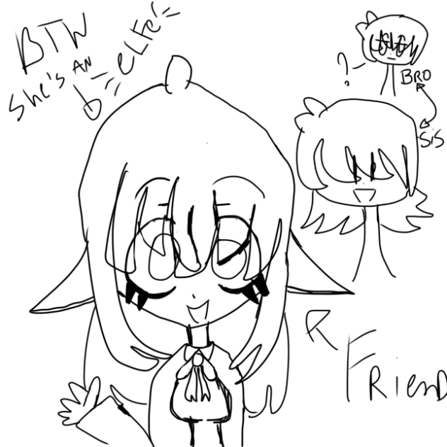 An elfe and their friends - ibisPaint