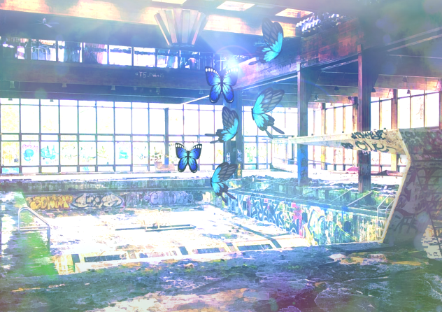 abandoned pool - ibisPaint