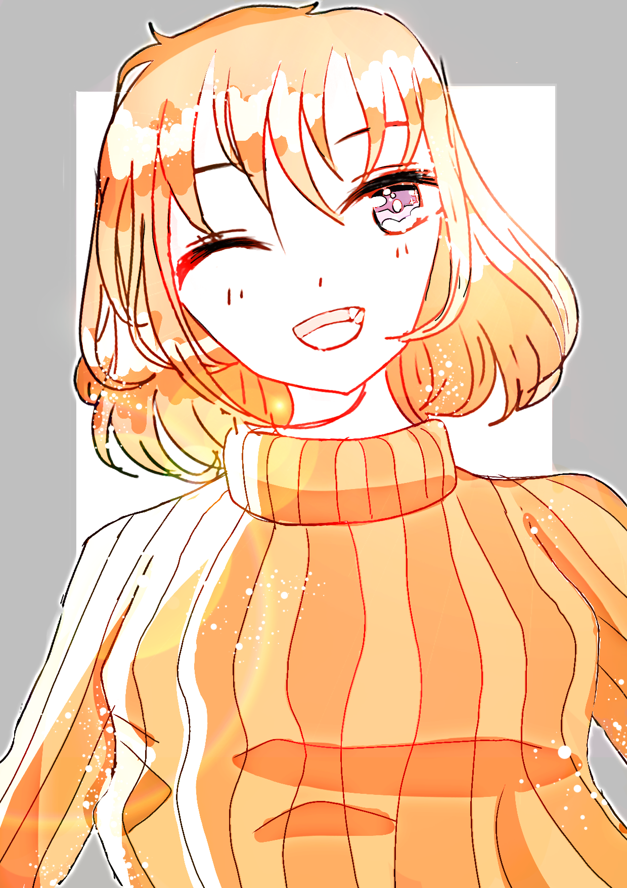 Did she just pop out of the canvas 2 - ibisPaint