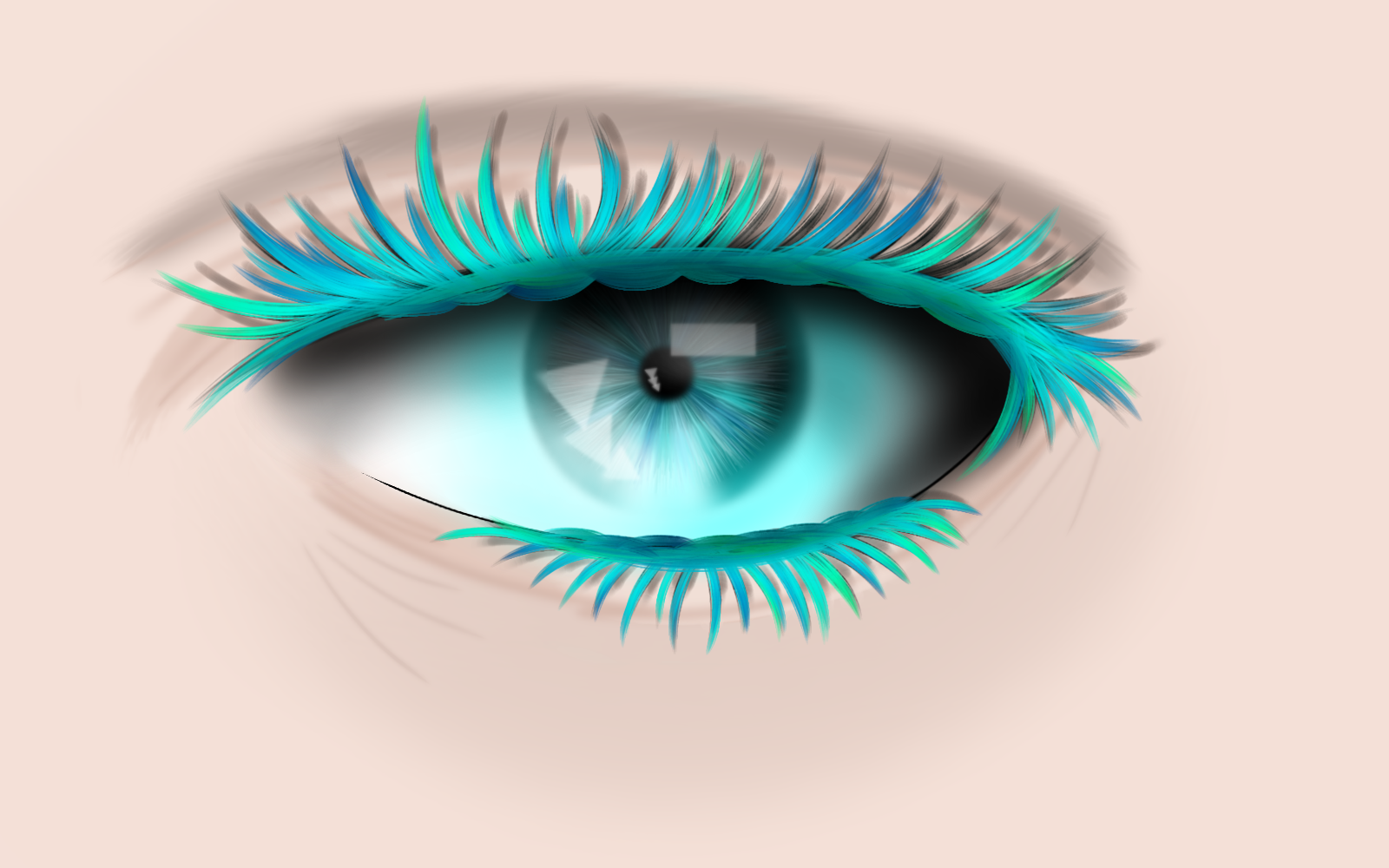 cyan eye - ibisPaint