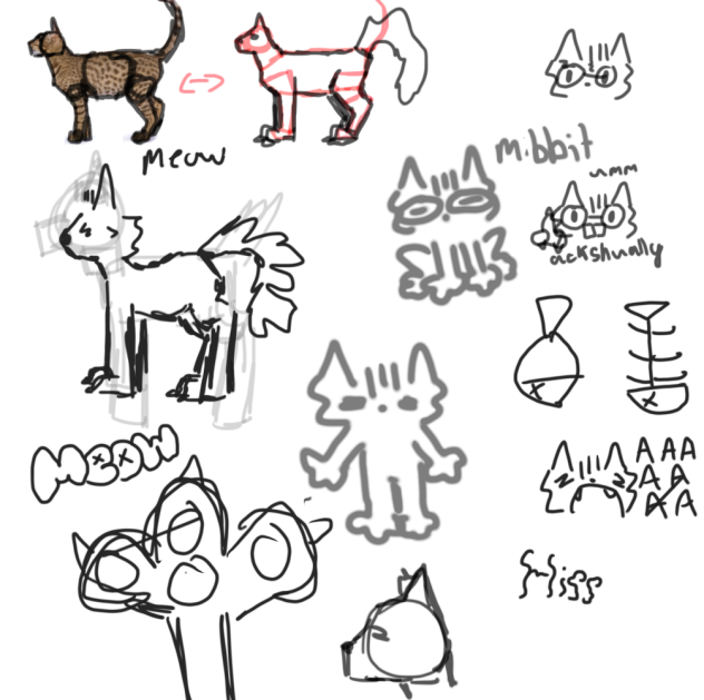 Cat doodles - ibisPaint