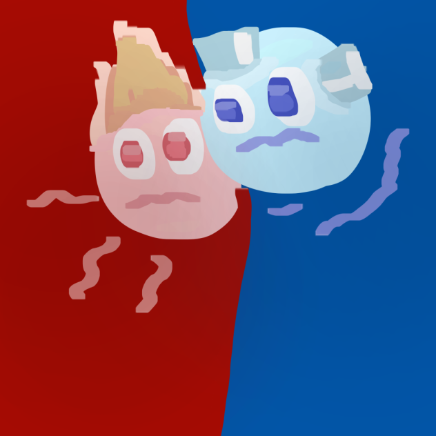 Elemental balls!Firey & Icey! - ibisPaint