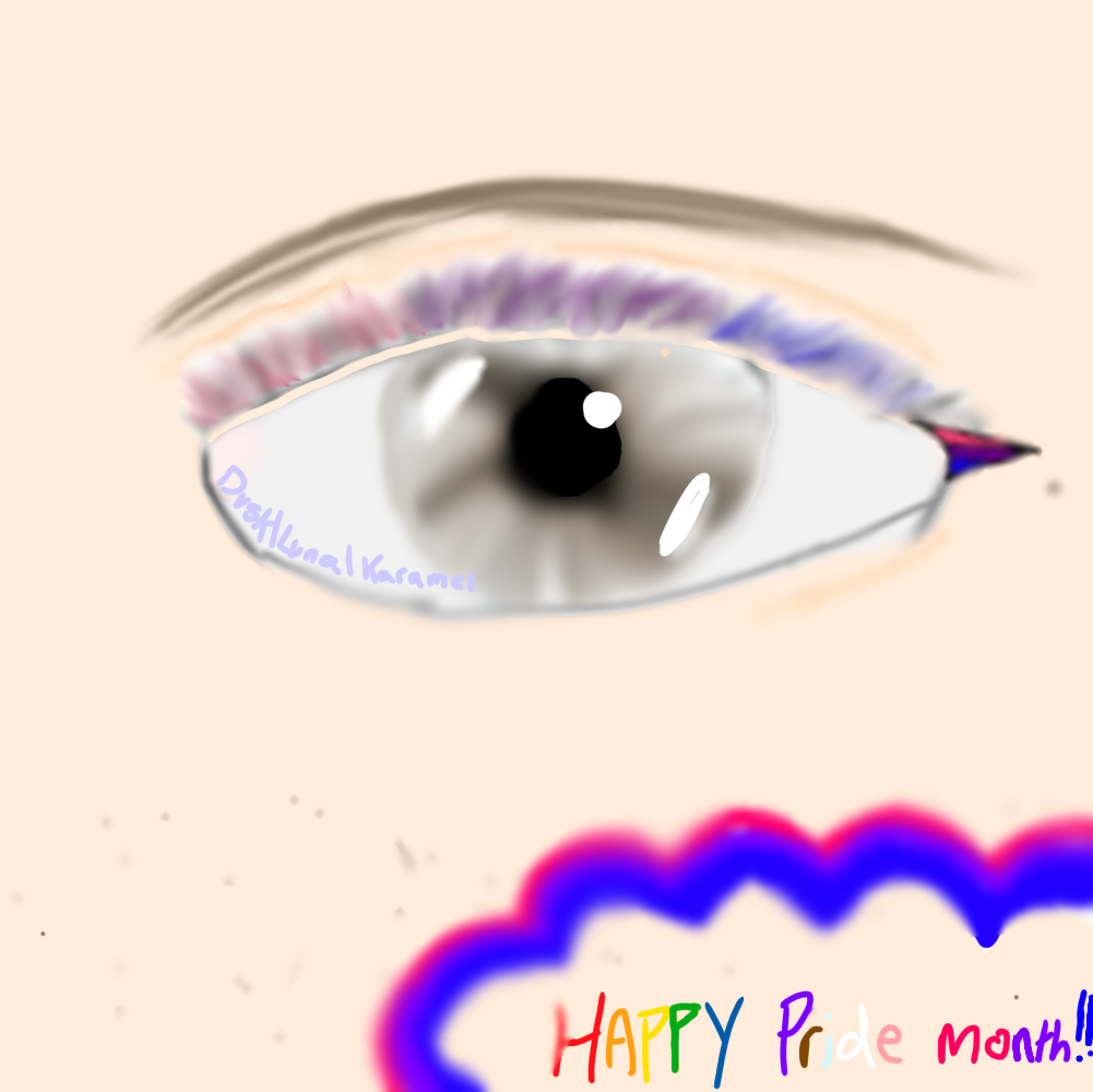 Happy pride month everyone!! Pride eye - ibisPaint
