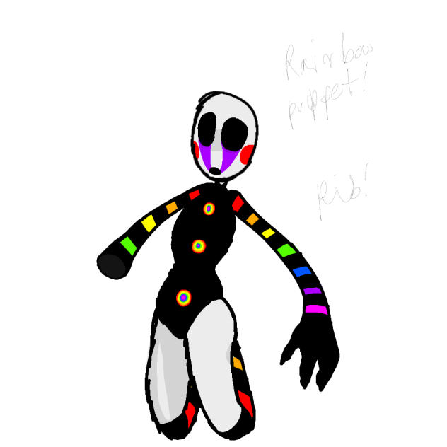 rainbow puppet MY OC AU not main - ibisPaint