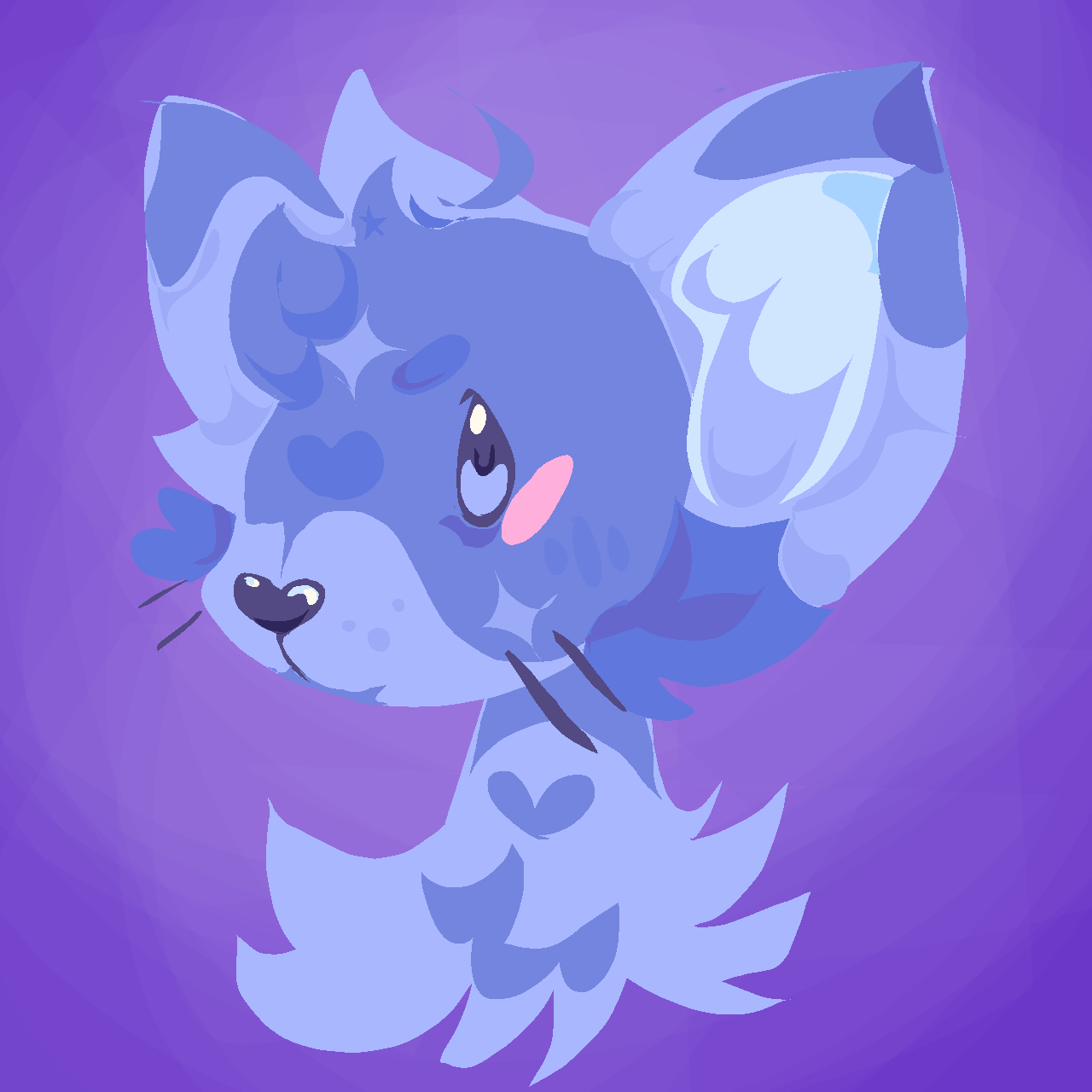 Little blue dog （^ω^） - ibisPaint