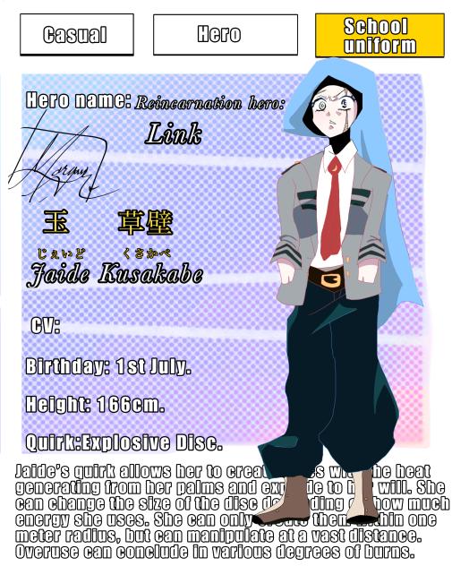 Jaide Ref sheet! School - ibisPaint