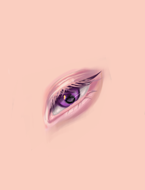 Violet Shimmery Eyes~ - ibisPaint