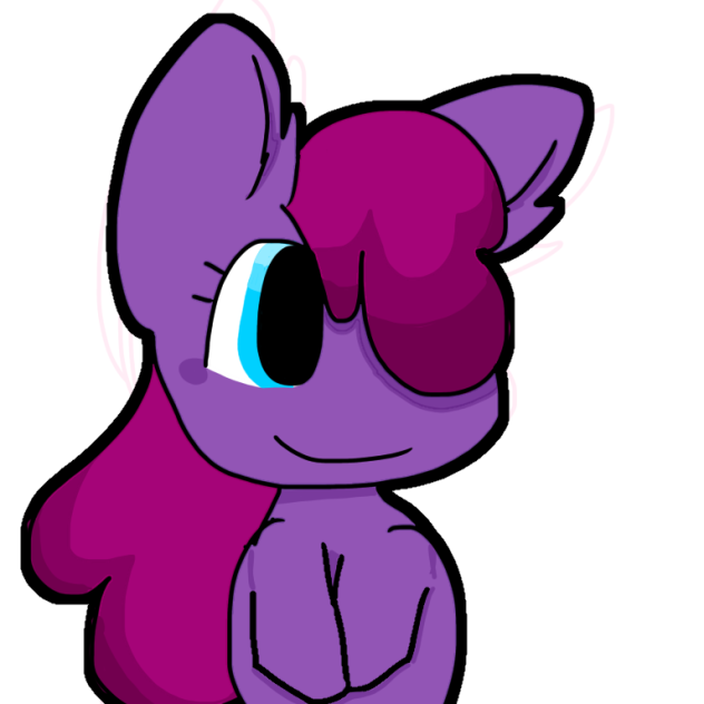 A purple pony - ibisPaint