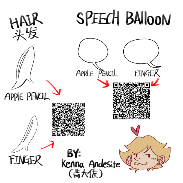 Hair&Speech Balloon - ibisPaint