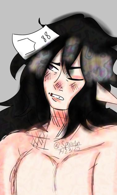 Shirtless Ichigo the Umbrella - ibisPaint