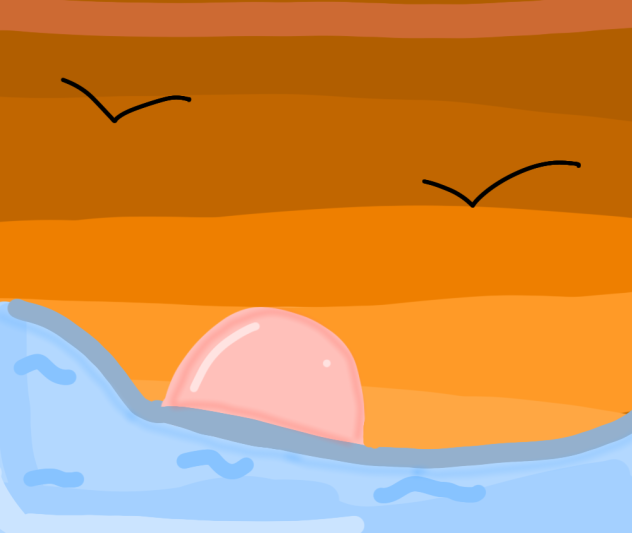 the sunset - ibisPaint