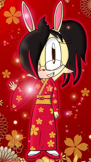 My Sonicsona in her Kimono 👘 🧧 - ibisPaint
