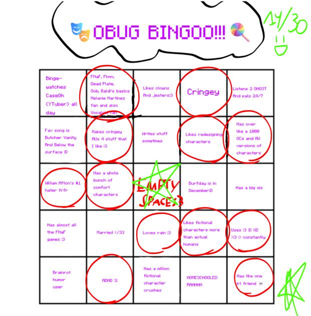 my sis's bingo! - ibisPaint