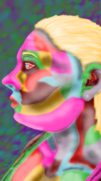 self portrait side profile - ibisPaint