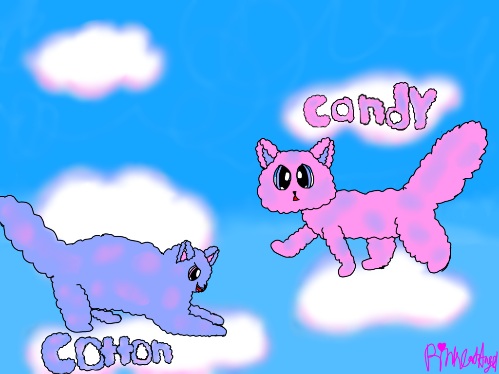Cotton Candy Cat - ibisPaint