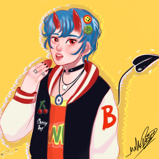 Demonio azul - ibisPaint