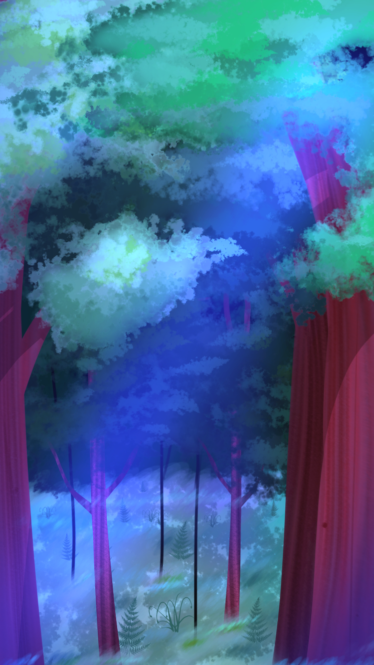 dark forest background - ibisPaint